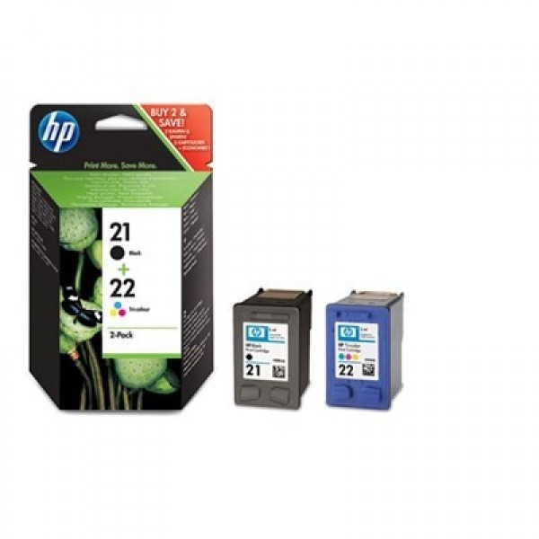 HP 21/22 Combo-pack Ink Cartridges